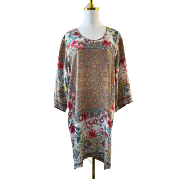 Johnny Was | Tops | Johnny Was Silk Tunic Xl | Poshmark